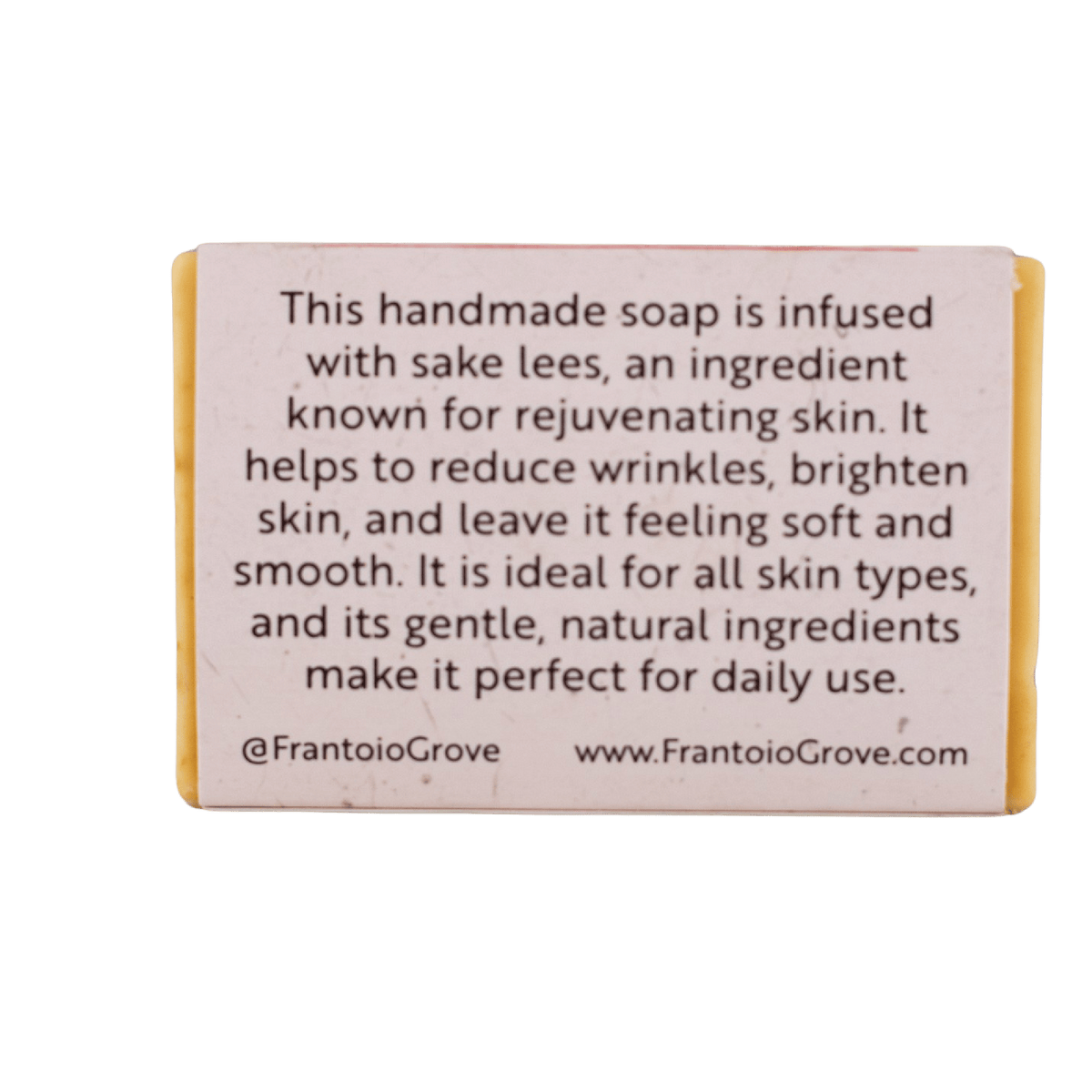 Sake Kasu Soap - Kojic Soap Made With Olive Oil – Frantoio Grove